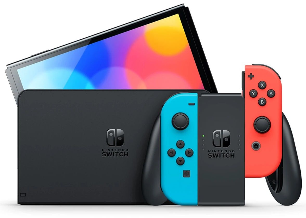 Nintendo Switch OLED - Neon Red & Neon Blue | Ozone.bg