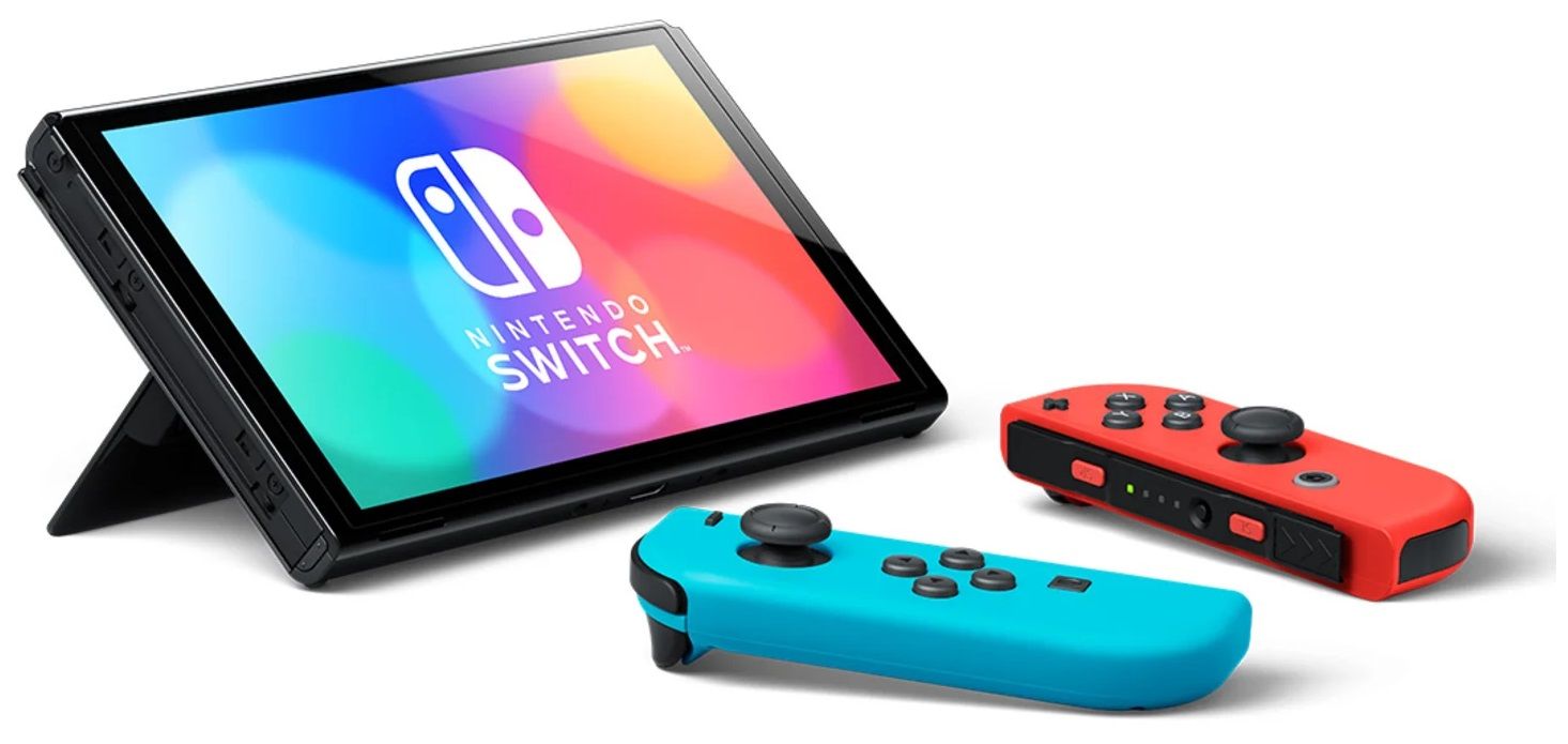 Nintendo Switch OLED - Neon Red & Neon Blue | Ozone.bg
