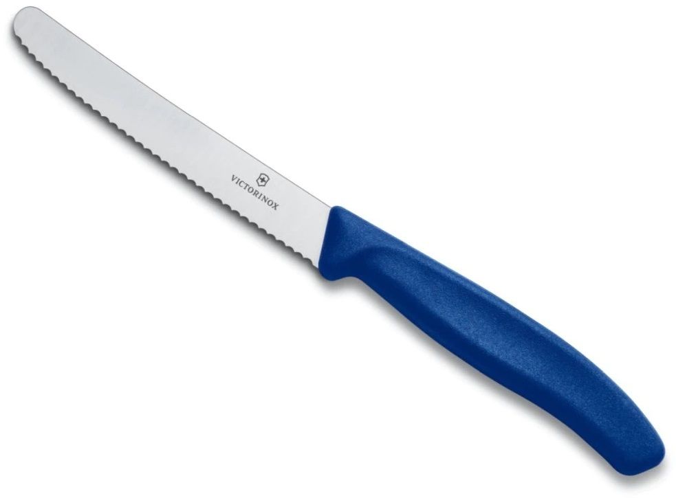 Нож за домати Victorinox - Swiss Classic, 11 cm, син | Ozone.bg