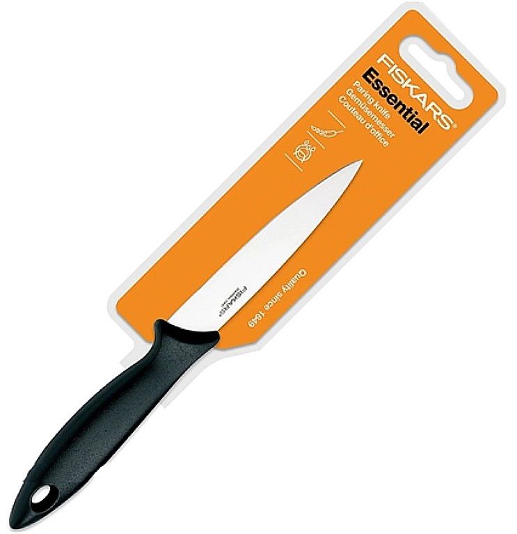 Нож за белене Fiskars - Essential, 11 cm | Ozone.bg