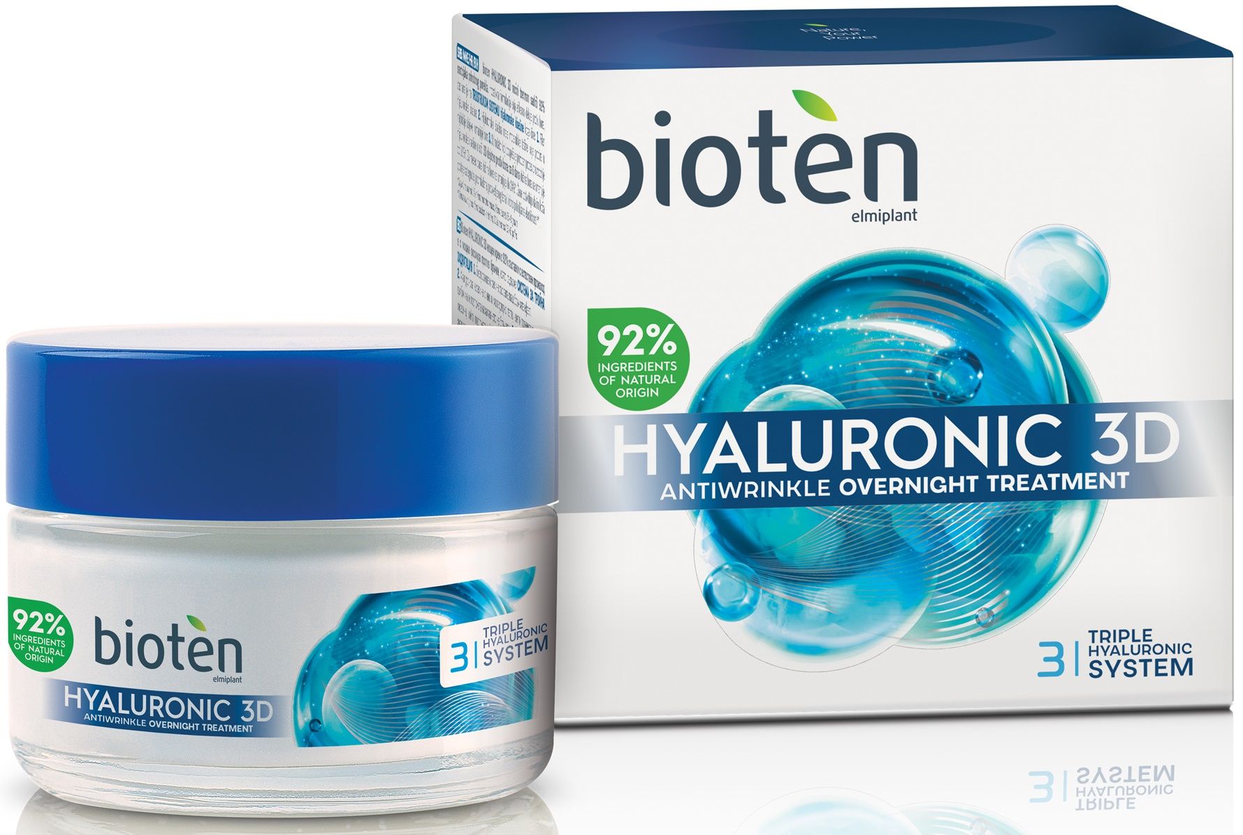 Bioten Hyaluronic 3D Нощен крем за лице, 50 ml | Ozone.bg
