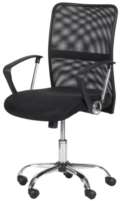 Офис стол Carmen - 6591-1, черен | Ozone.bg