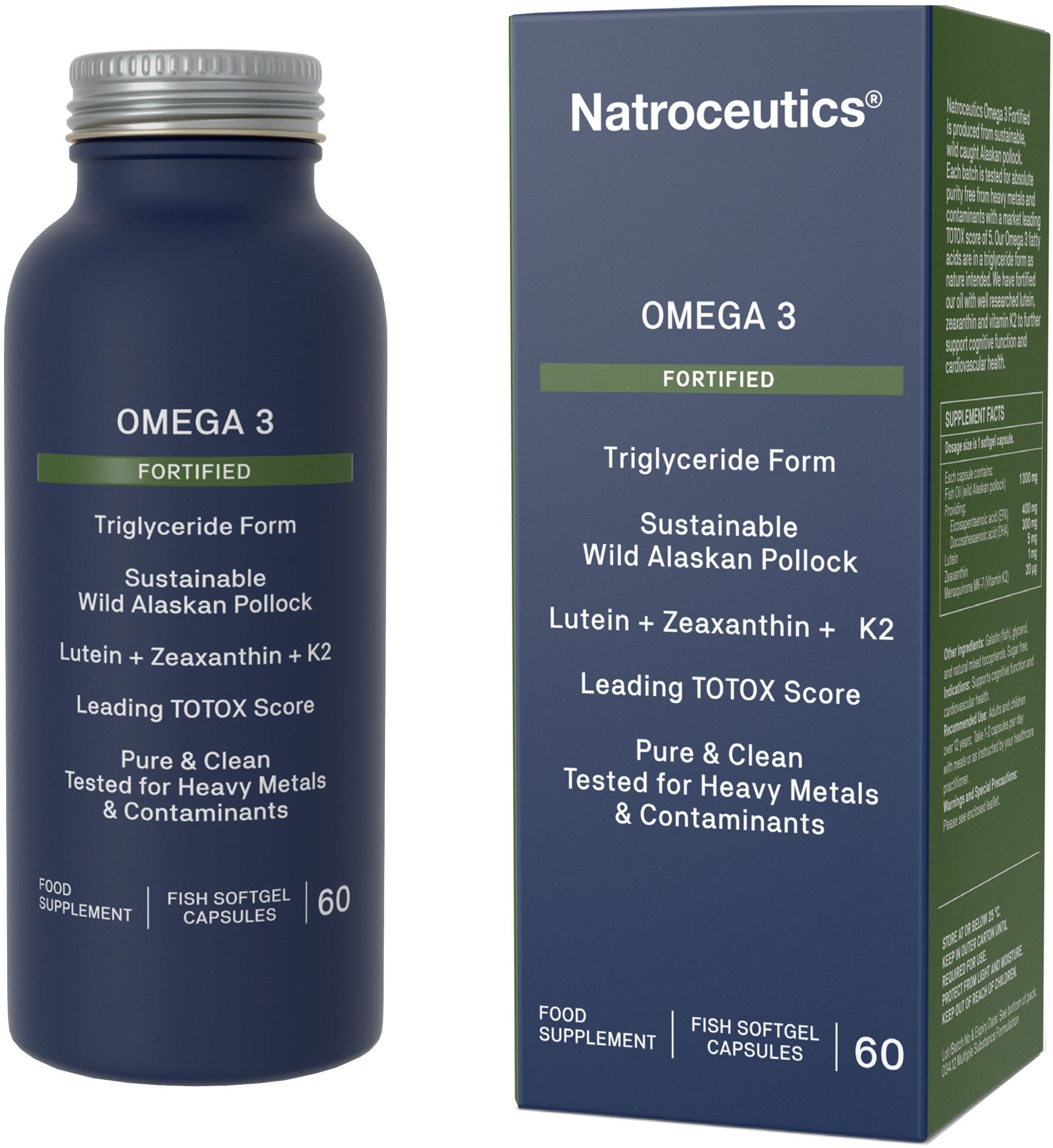 Omega 3 Fortified, 60 капсули, Natroceutics | Ozone.bg