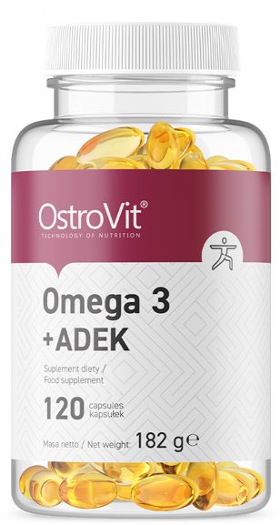 Omega 3 + ADEK, 120 капсули, OstroVit | Ozone.bg
