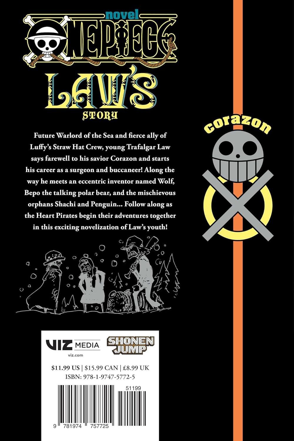 One Piece: Law's Story (Novel) | Eiichiro Oda, Shusei Sakagami | Цена ...