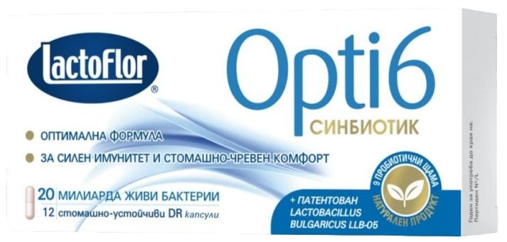 Opti 6, 12 капсули, Lactoflor | Ozone.bg
