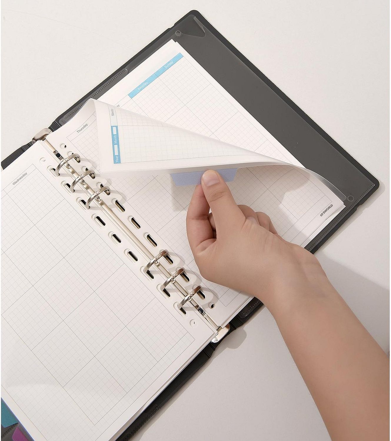 Органайзер Sworld Fargrik - A5, светлозелен | Ozone.bg