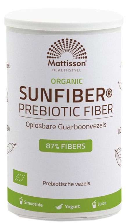 Organic Sunfiber Prebiotic Fiber, 125 g, Mattisson Healthstyle | Ozone.bg