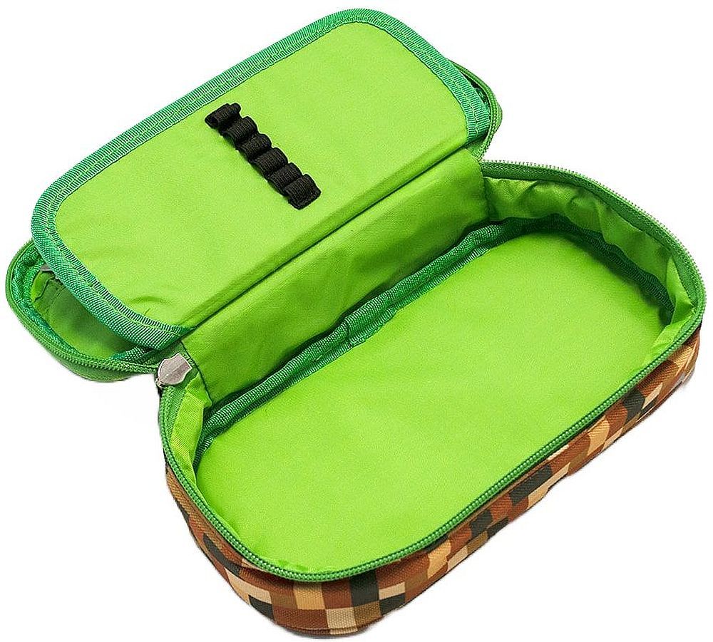 Овален ученически несесер Pixie Crew - Minecraft, малък панел | Ozone.bg