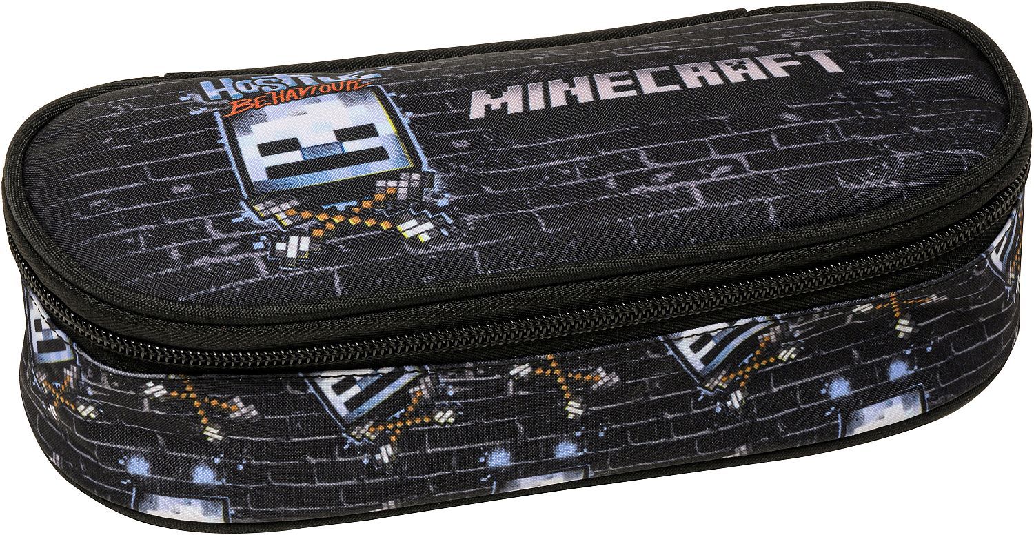 Овален ученически несесер Graffiti Minecraft - Wall | Ozone.bg