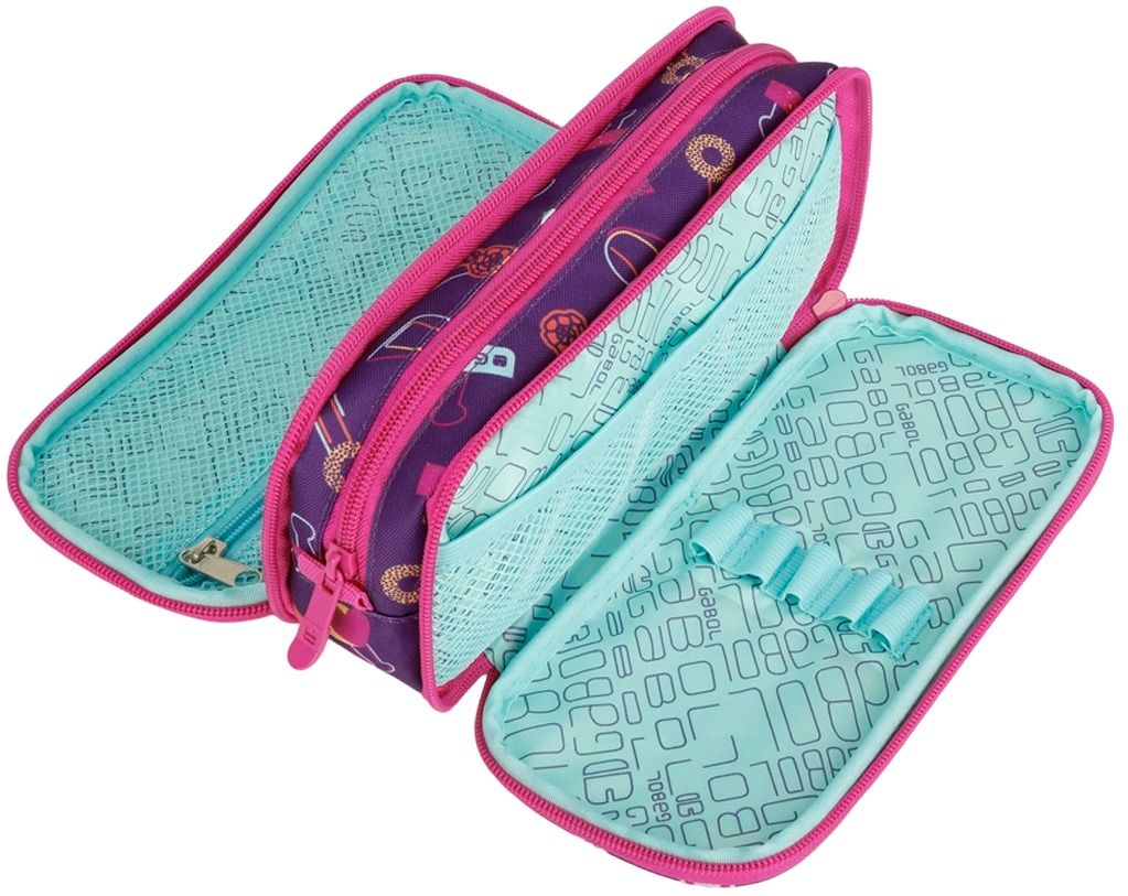 Овален ученически несесер Gabol Diary - С 3 отделения | Ozone.bg