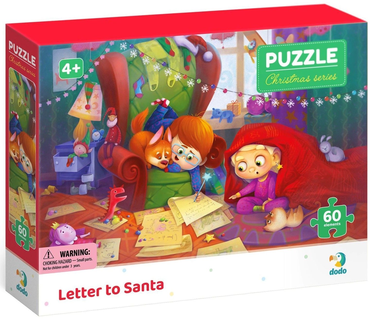 Пъзел DoDo от 60 части - Писмо до Дядо Коледа | Супер цена | Ozone.bg