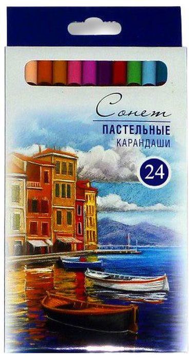 Пастелни моливи Невская палитра Сонет - 24 цвята | Ozone.bg