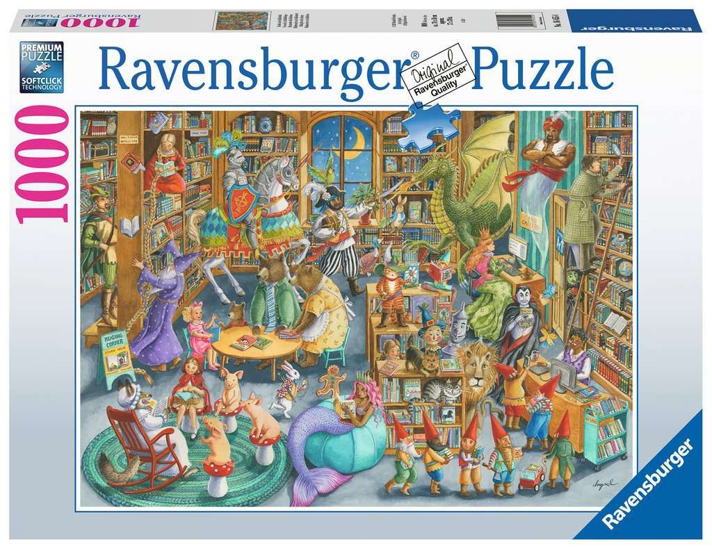 Пъзел Ravensburger от 1000 части - В библиотеката | Супер цена | Ozone.bg