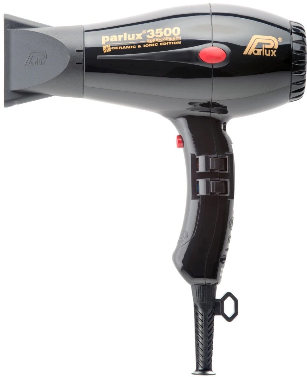 Parlux Сешоар 3500 Ceramic & Ionic Super Compact, 2000W, черен | Ozone.bg