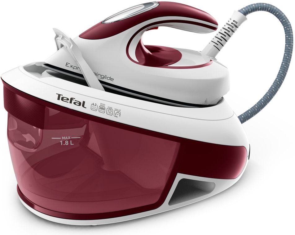 Парогенератор Tefal - Express Airglide SV8026E0, 2800W, бял/лилав ...