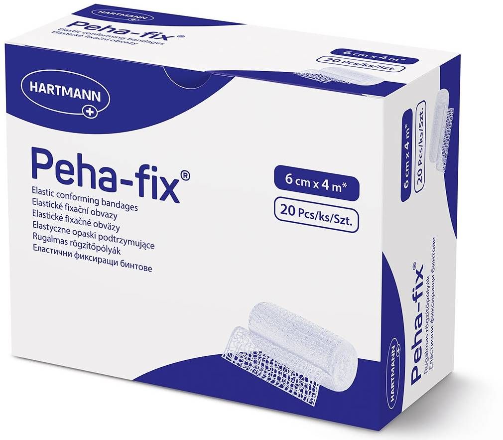 Peha-fix Крепов бинт, 6 cm x 4 m, 20 броя, Hartmann | Ozone.bg