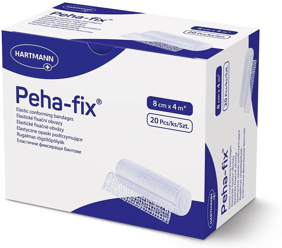Peha-fix Крепов бинт, 8 cm x 4 m, 20 броя, Hartmann | Ozone.bg