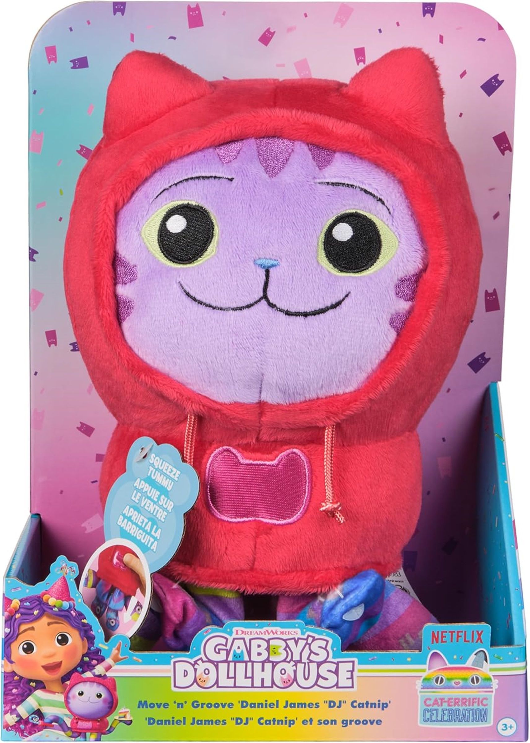 Плюшена играчка Gabby's Dollhouse - DJ Catnip, 25 cm | Отлична цена ...