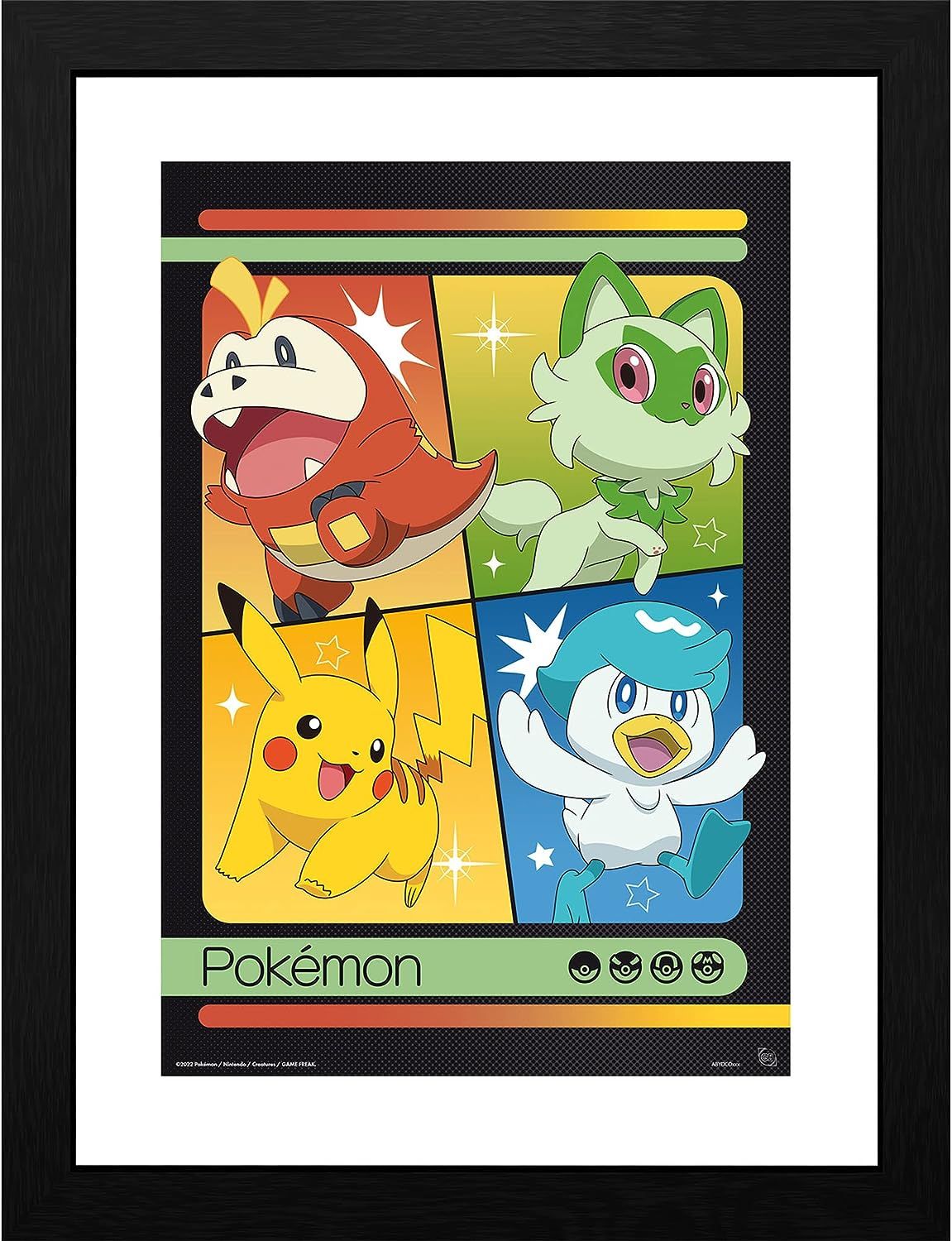 Плакат с рамка GB eye Games: Pokemon - Scarlet & Violet Starters | Ozone.bg