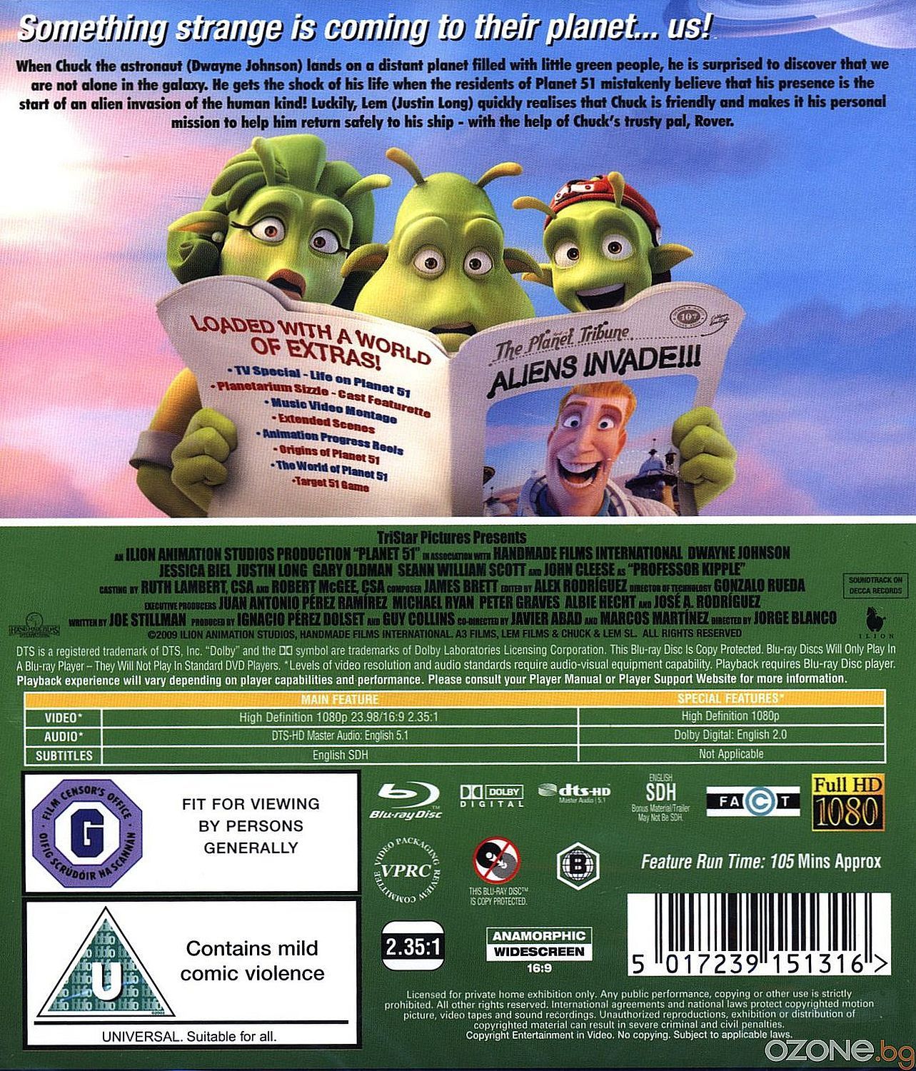 Planet 51 (Blu-ray) | 2009 | Добра цена | Ozone.bg
