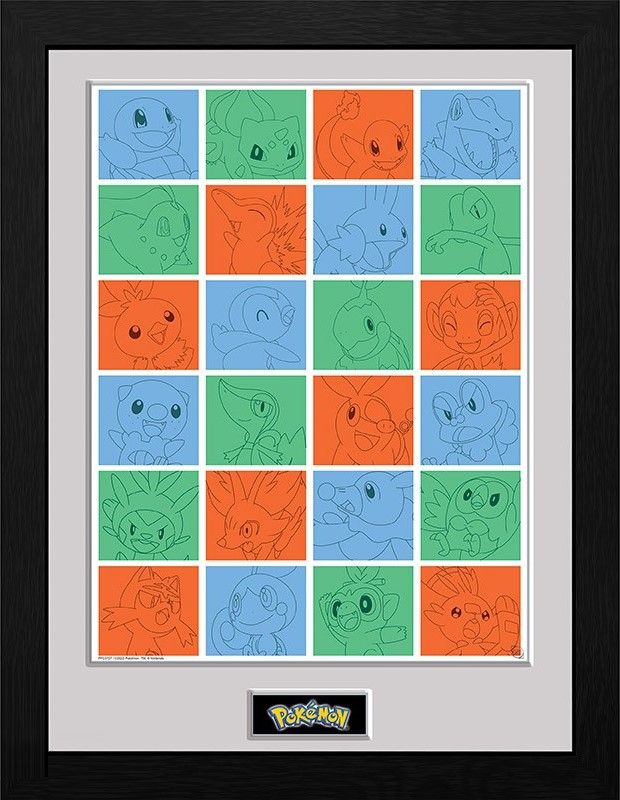Плакат с рамка GB eye Games: Pokemon - Starters | Ozone.bg
