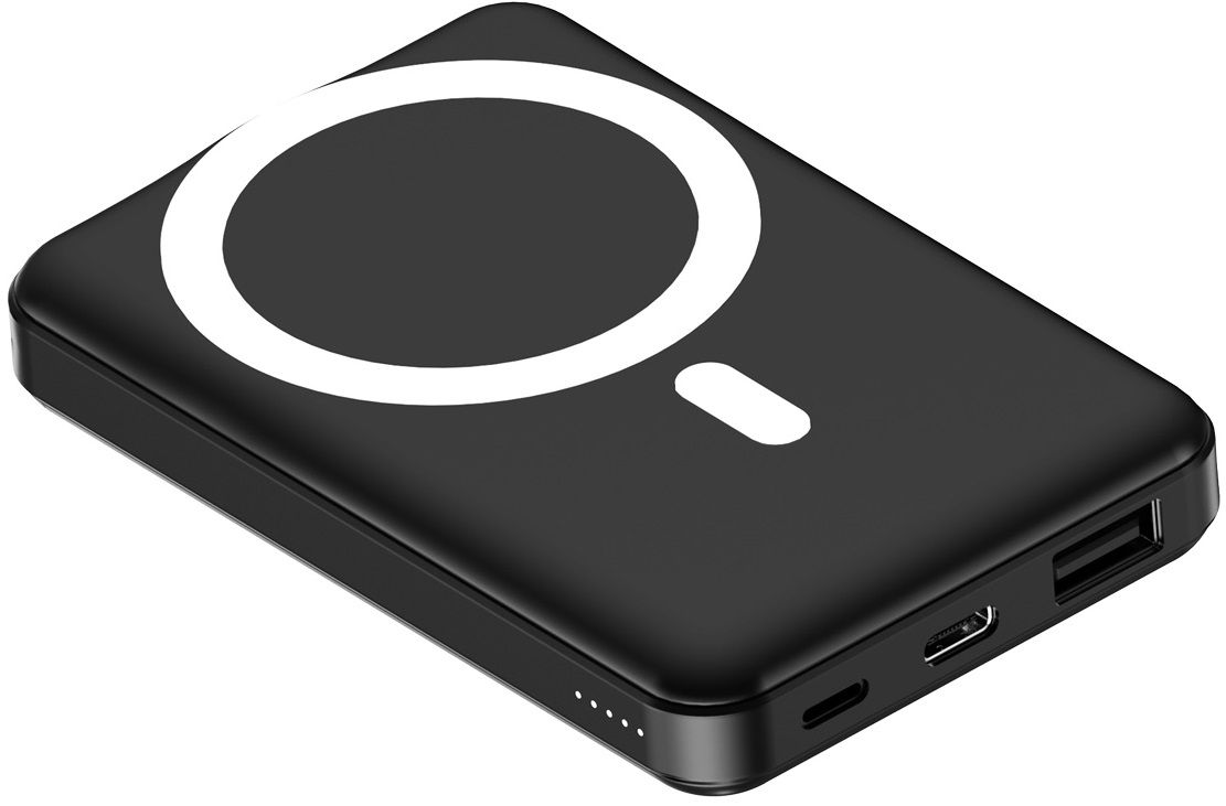 Портативна батерия Xmart - PB-122W, Wireless + MagSafe, 10 000 mAh ...
