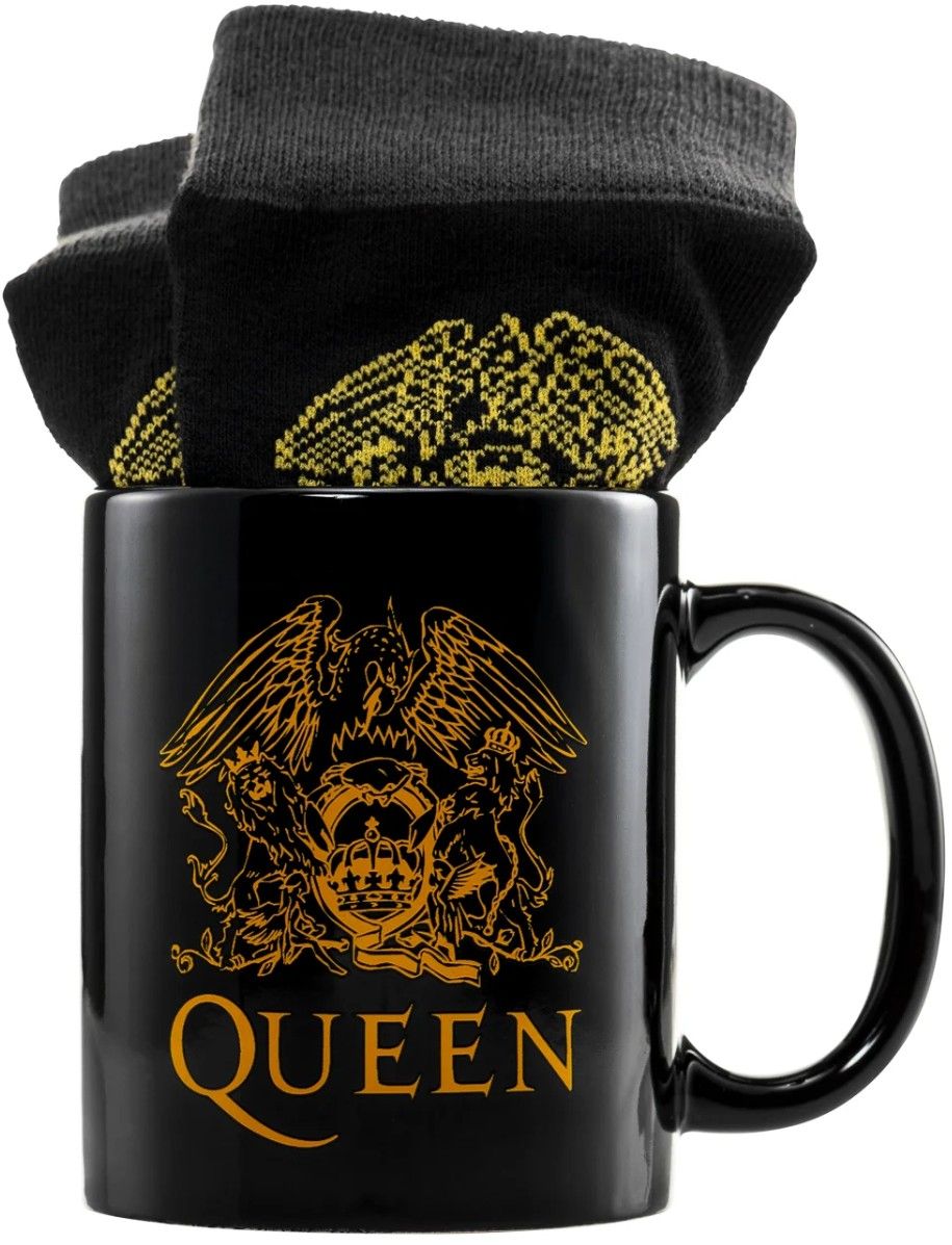 Подаръчен комплект Pyramid Music: Queen - Logo (Black) | Ozone.bg