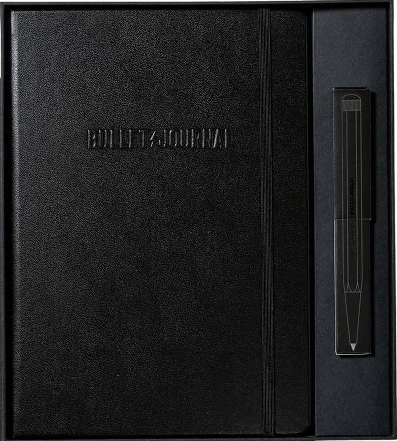 Подаръчен комплект Leuchtturm1917 Bullet Journal - Stealth, черен ...