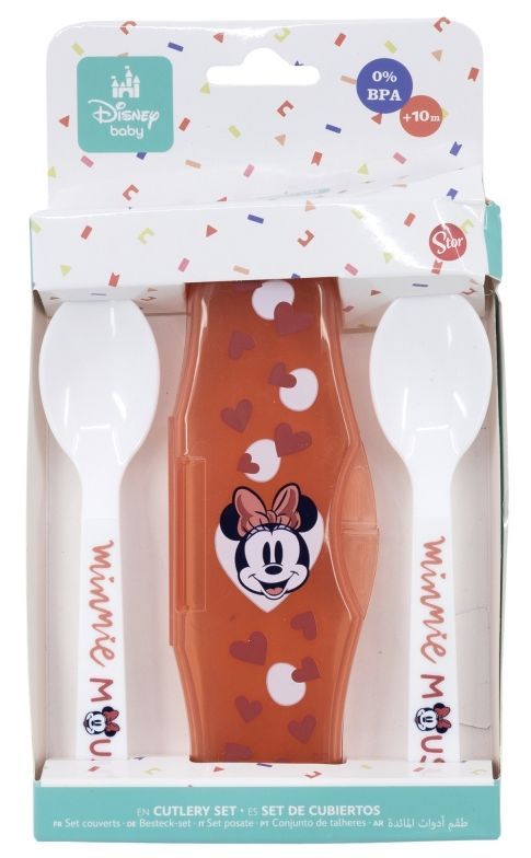 Полипропиленови лъжици в кутия Stor - Minnie Mouse Heart Full, 2 броя ...
