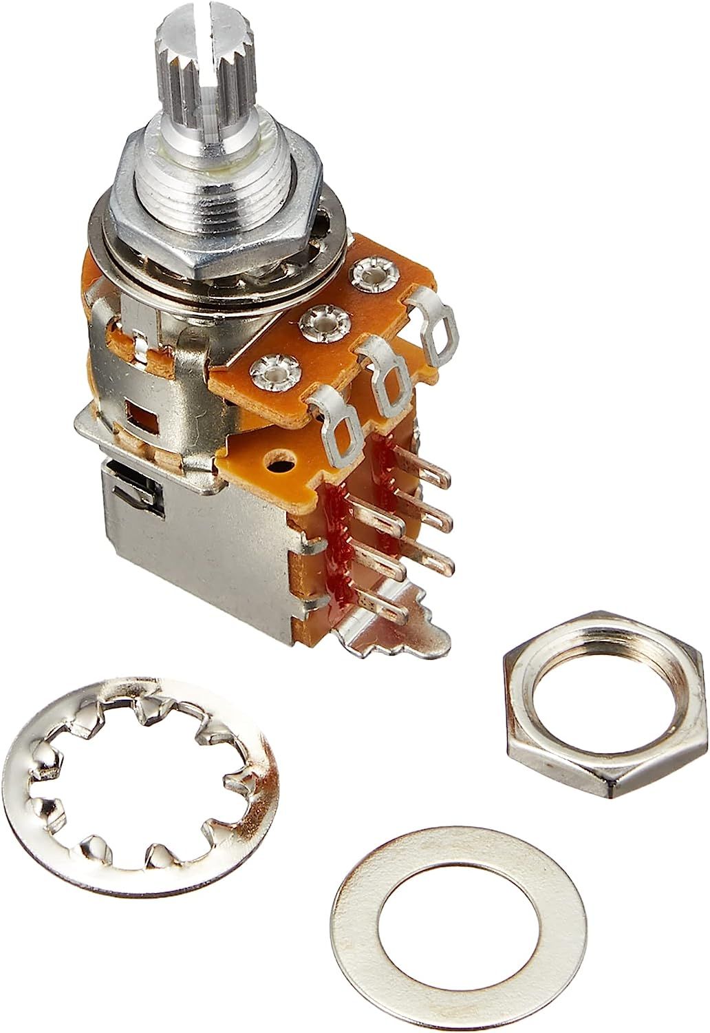 Потенциометър Fender - 250K Push/Pull Split Shaft, сребрист | Ozone.bg