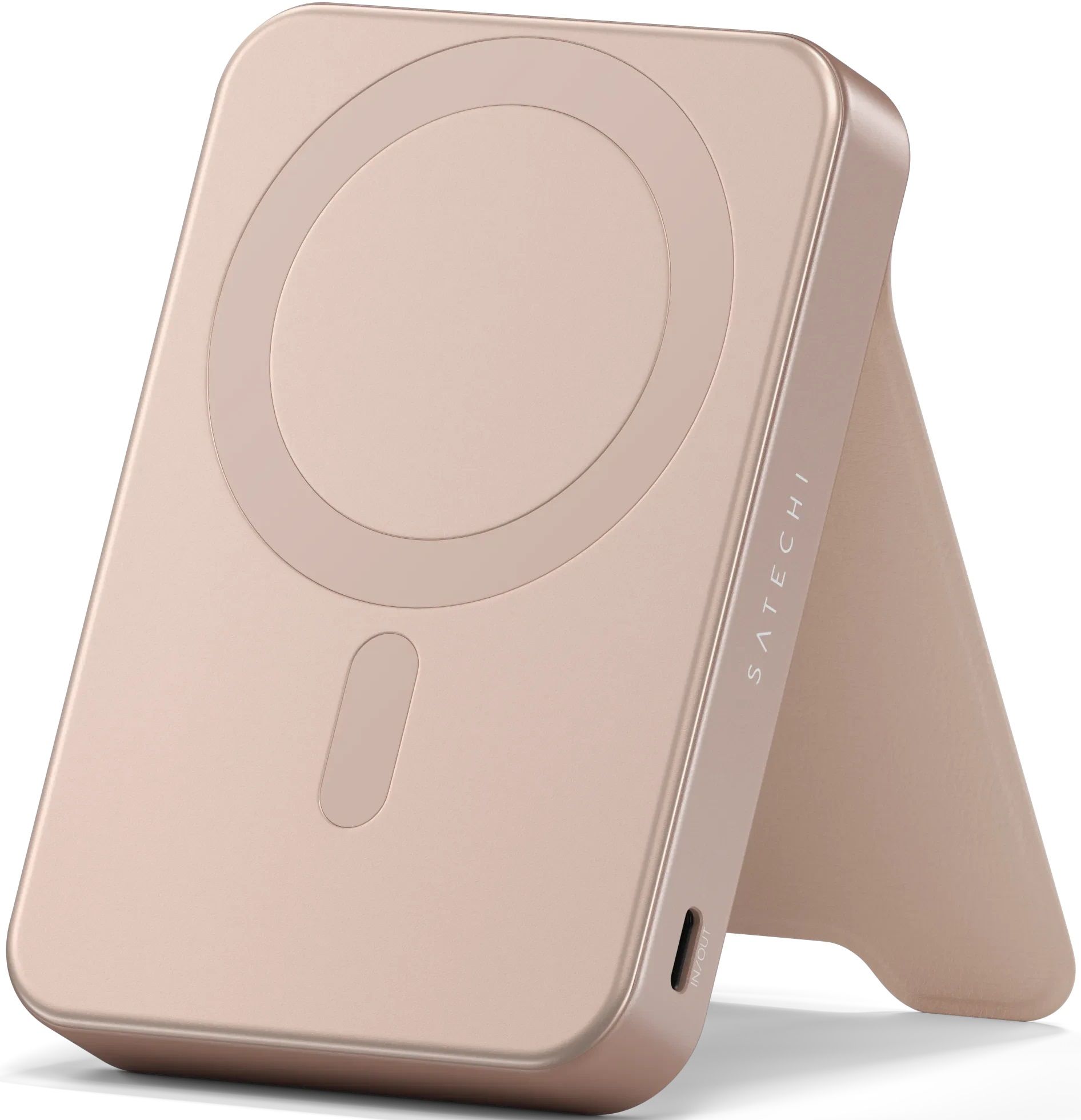 Портативна батерия Satechi - Qi2 10K Magnetic, 10000 mAh, Desert Rose | Ozone.bg