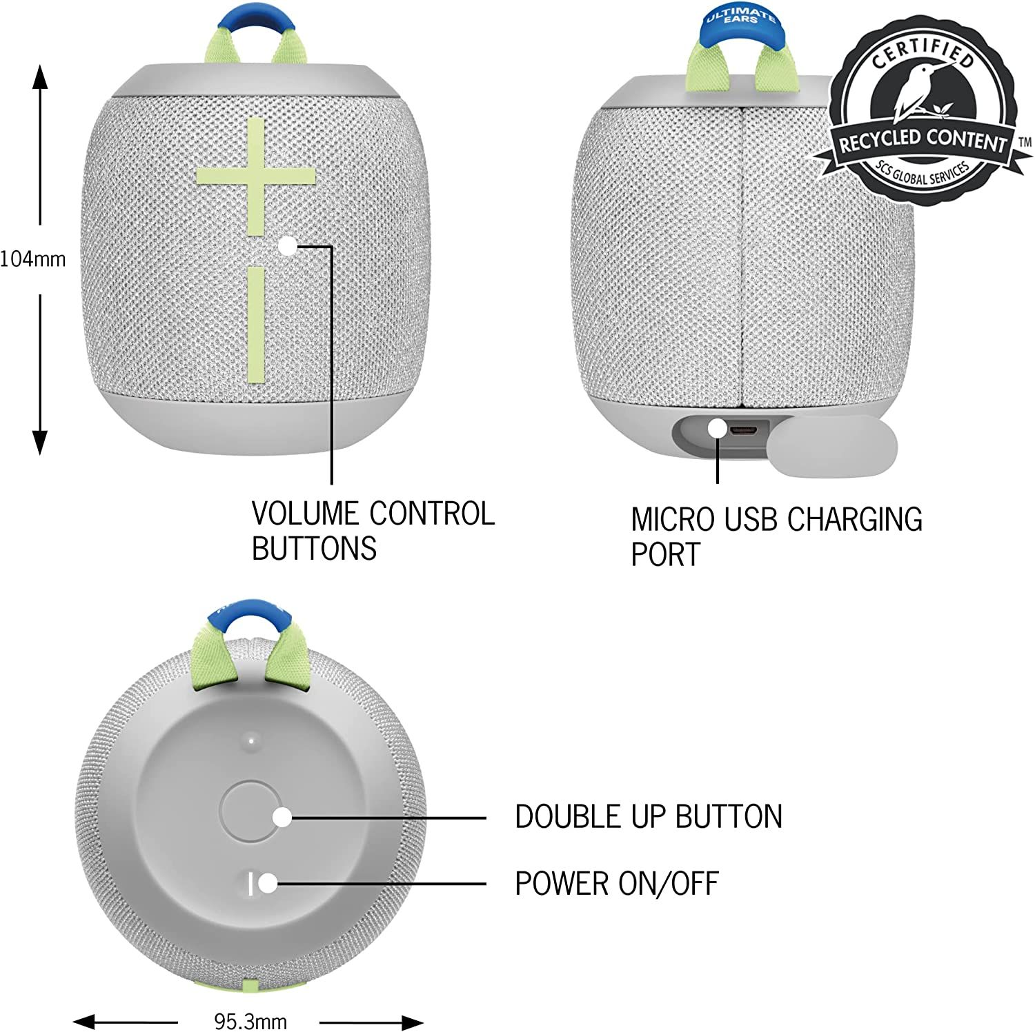Портативна колонка Ultimate Ears - Wonderboom 3, Joyous Brights | Ozone.bg