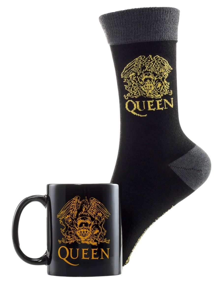 Подаръчен комплект Pyramid Music: Queen - Logo (Black) | Ozone.bg