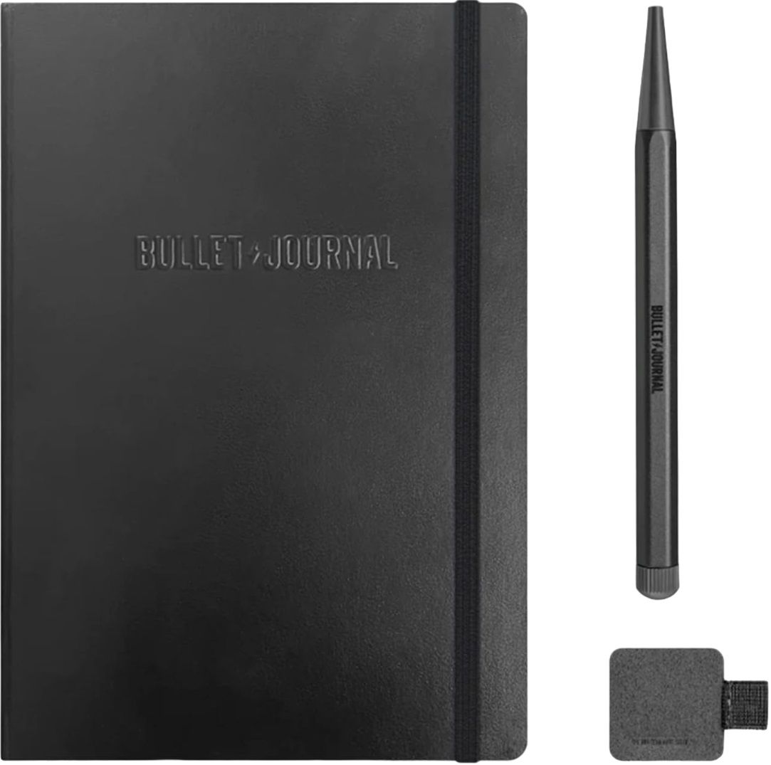 Подаръчен комплект Leuchtturm1917 Bullet Journal - Stealth, черен ...