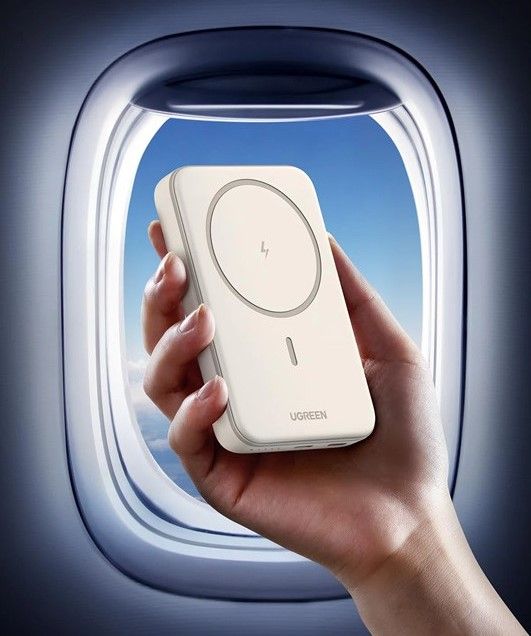 Портативна батерия Ugreen - PB561 Mini Magnetic Wireless, 10000 mAh ...