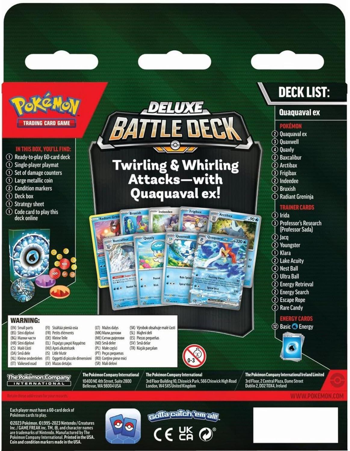 Pokemon TCG: Deluxe Battle Deck - Quaquaval Ex | Ozone.bg