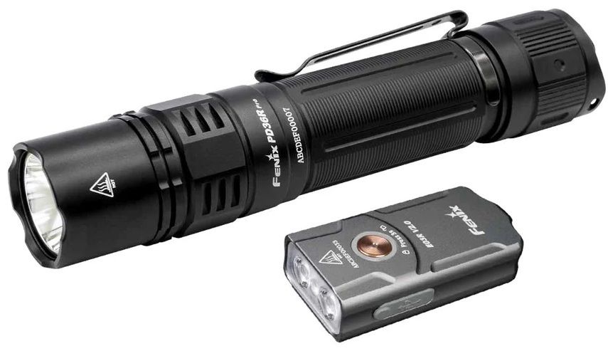 Подаръчен комплект Fenix - Фенер PD36R Pro и фенерче E03R V2.0 | Ozone.bg