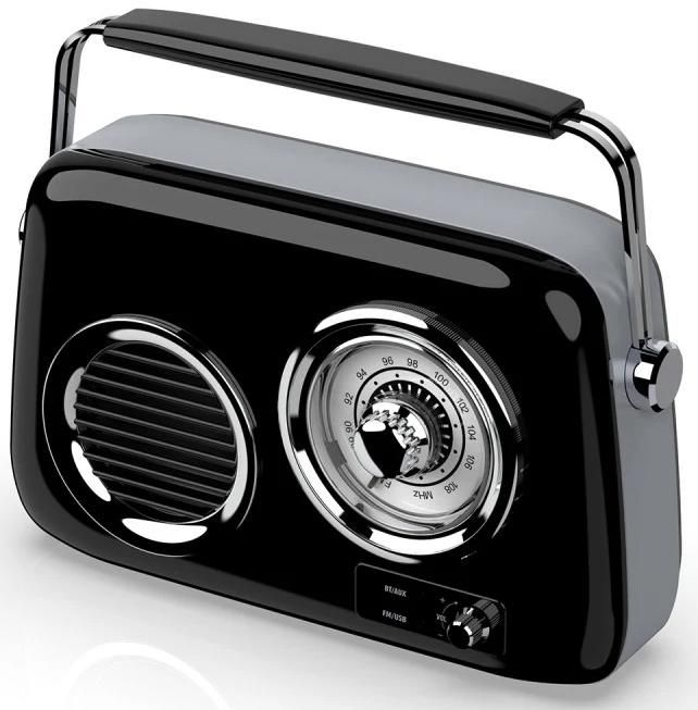 Портативно радио Diva – Retro Box BT 8600, Bluetooth, MP3, черно ...