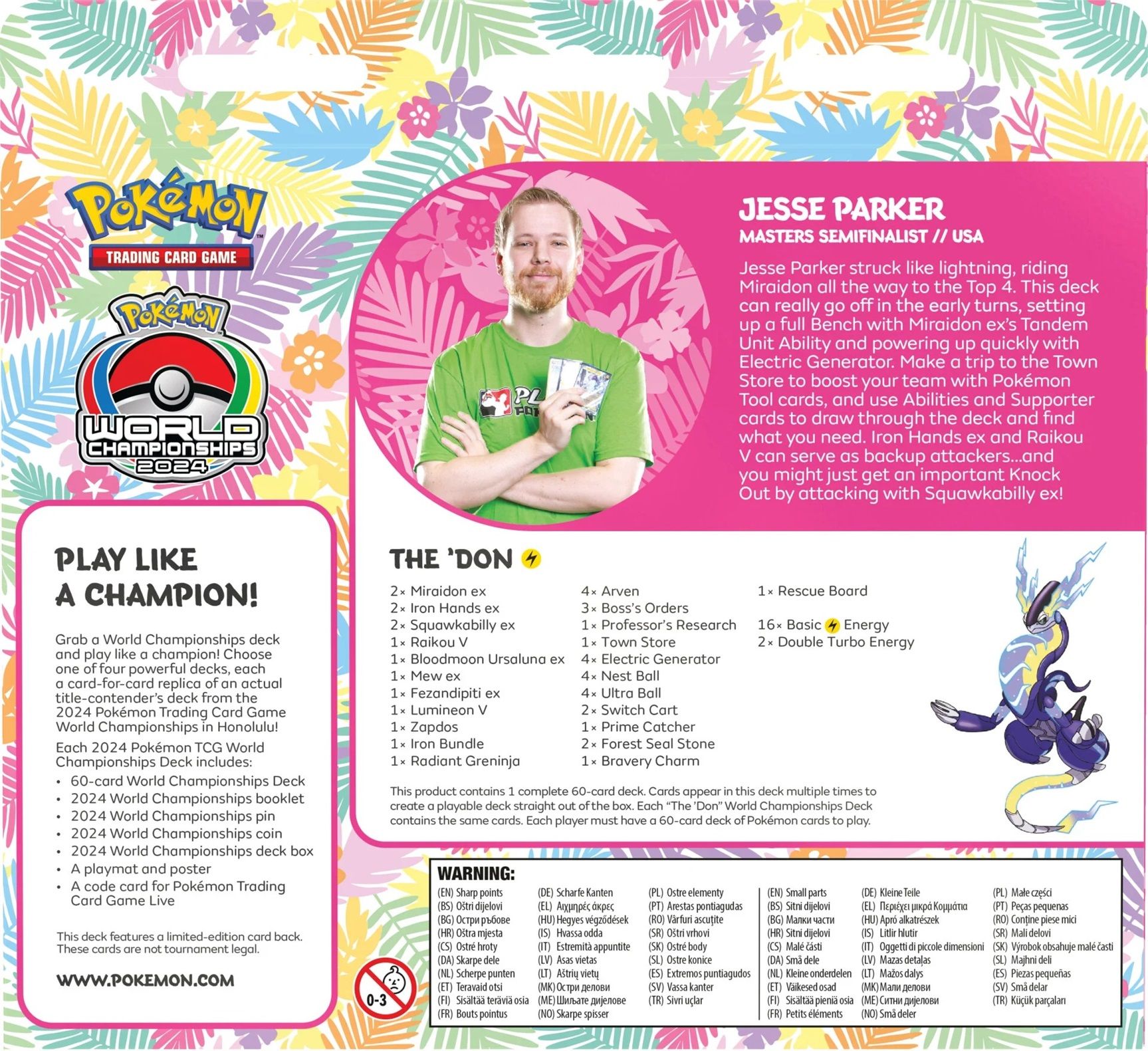 Pokémon TCG: World Championships Decks 2024 - Jesse Parker: The 'Don | Ozone.bg