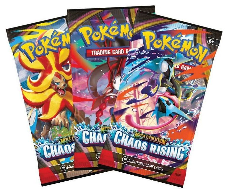 Pokemon TCG: Mega Evolution Chaos Rising 3-Pack Blister - Charmeleon ...
