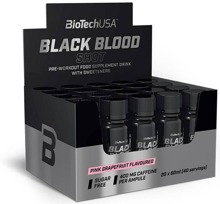 Black Blood Shot, Розов грейпфрут, 20 шота, BioTech USA | Ozone.bg