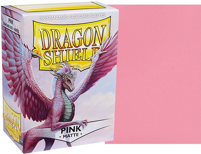 Протектори за карти Dragon Shield Sleeves - Matte Pink (100 бр.) | Ozone.bg