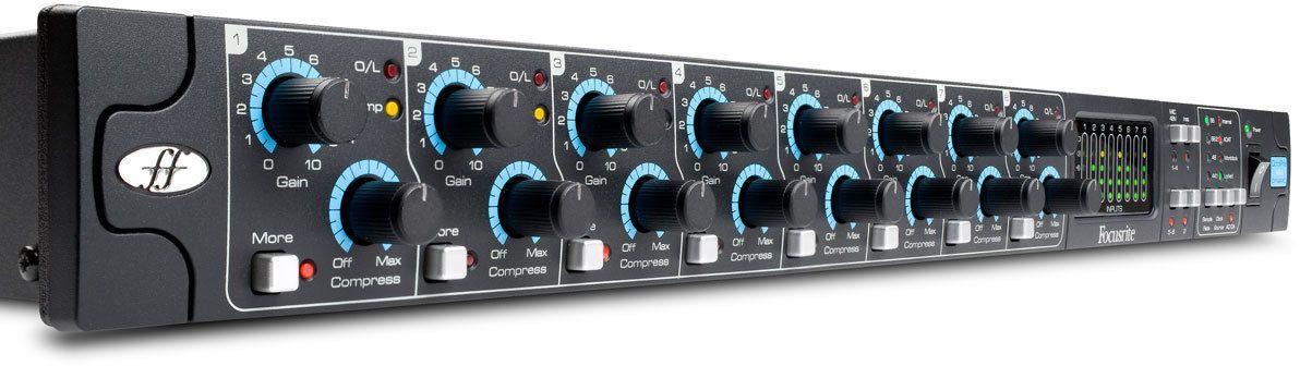 Предусилвател Focusrite - OctoPre MK II Dynamic, черен | Ozone.bg