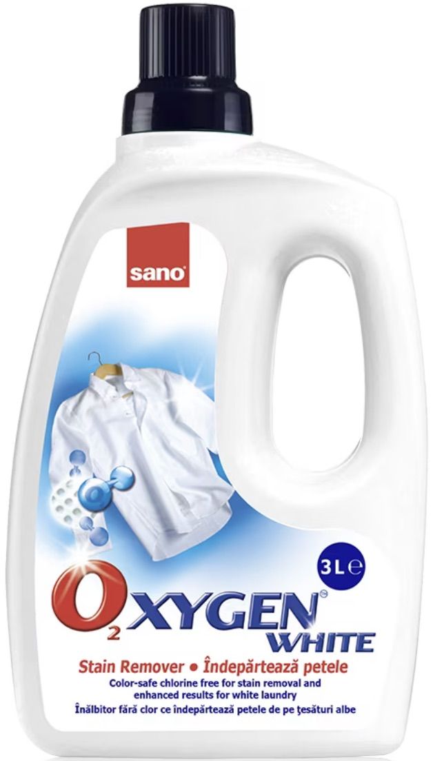 Препарат за петна Sano - Oxygen White, 3 L | Ozone.bg