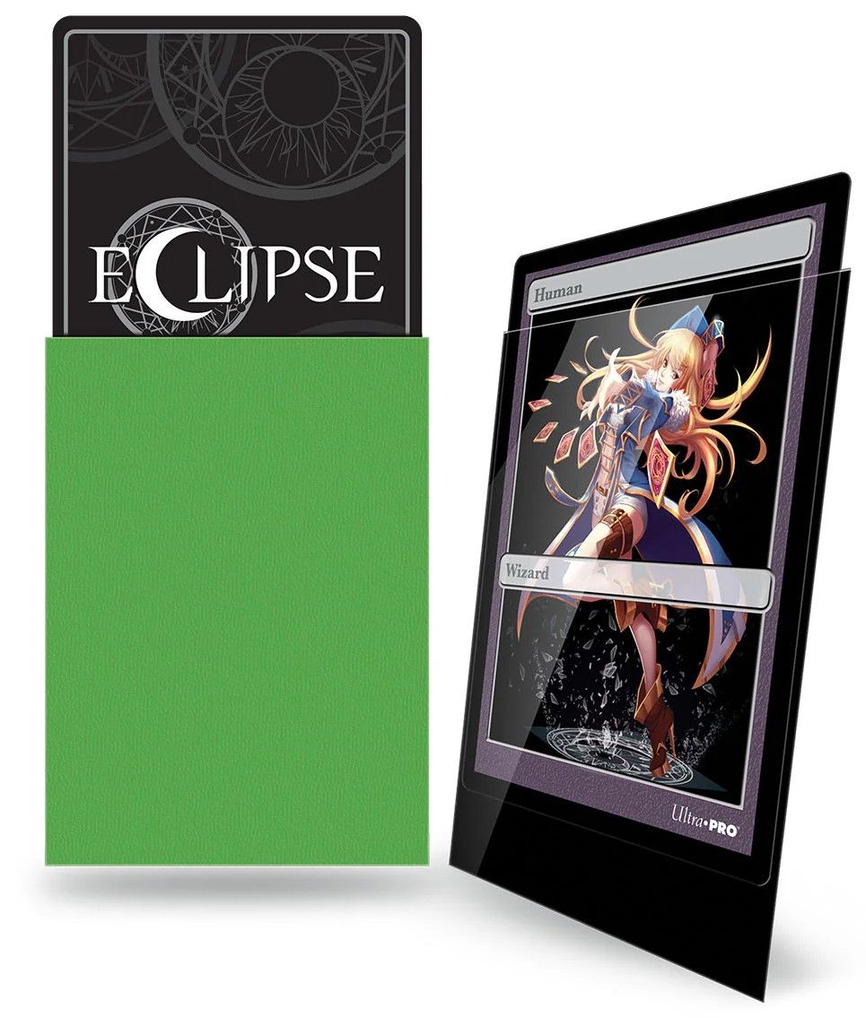Протектори за карти Ultra Pro - Eclipse Gloss Small Size, Lime Green ...