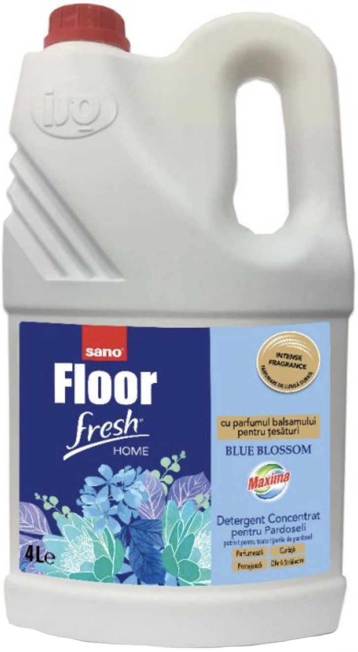 Препарат за под Sano - Floor Fresh Home Blue Blossom, 4 L | Ozone.bg