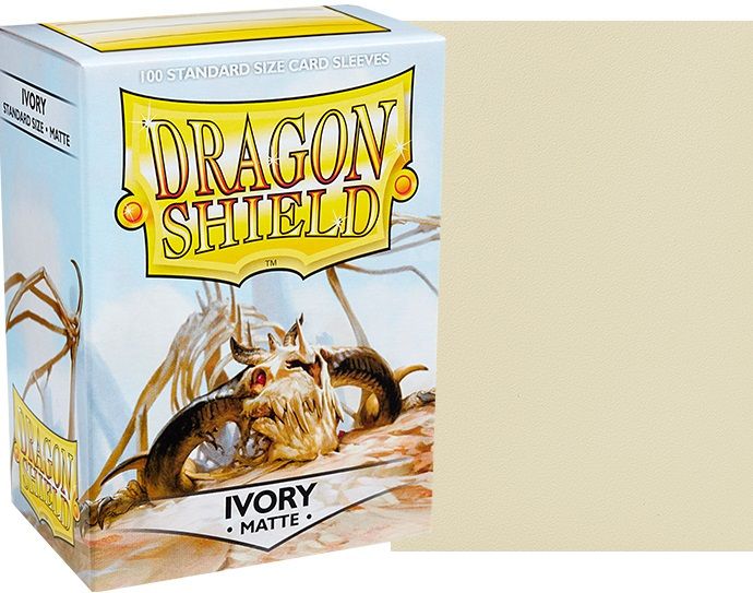 Протектори за карти Dragon Shield Sleeves - Matte Ivory (100 бр ...