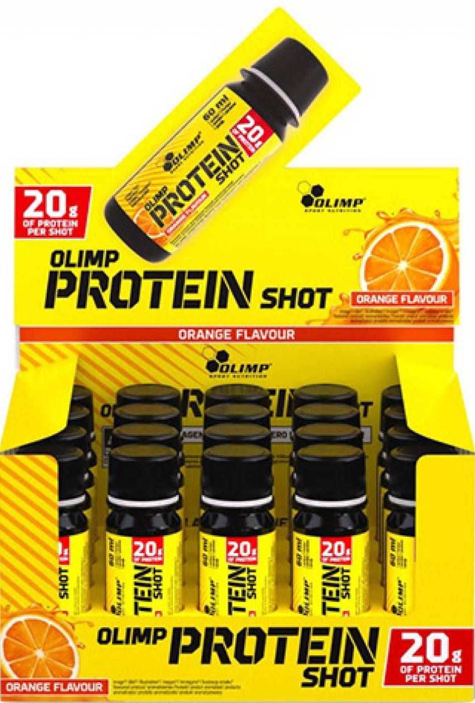 Protein Shot Box, портокал, 20 шота, Olimp | Ozone.bg