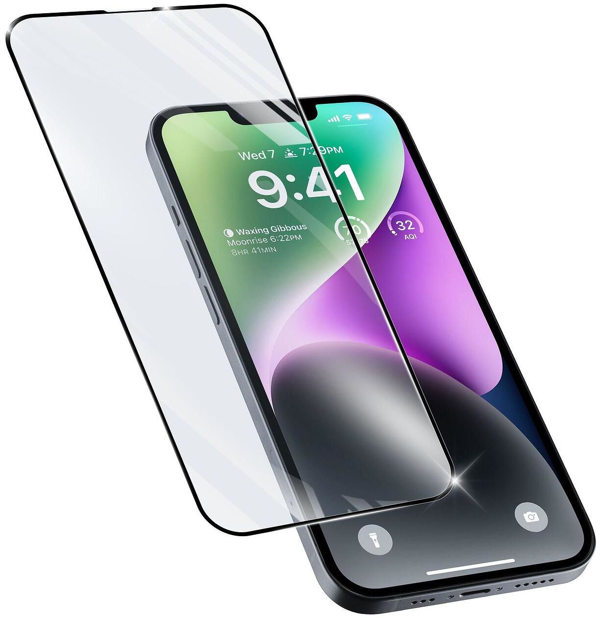 Протектор Cellularline - Impact Glass Capsule, iPhone 14/14 Pro | Ozone.bg
